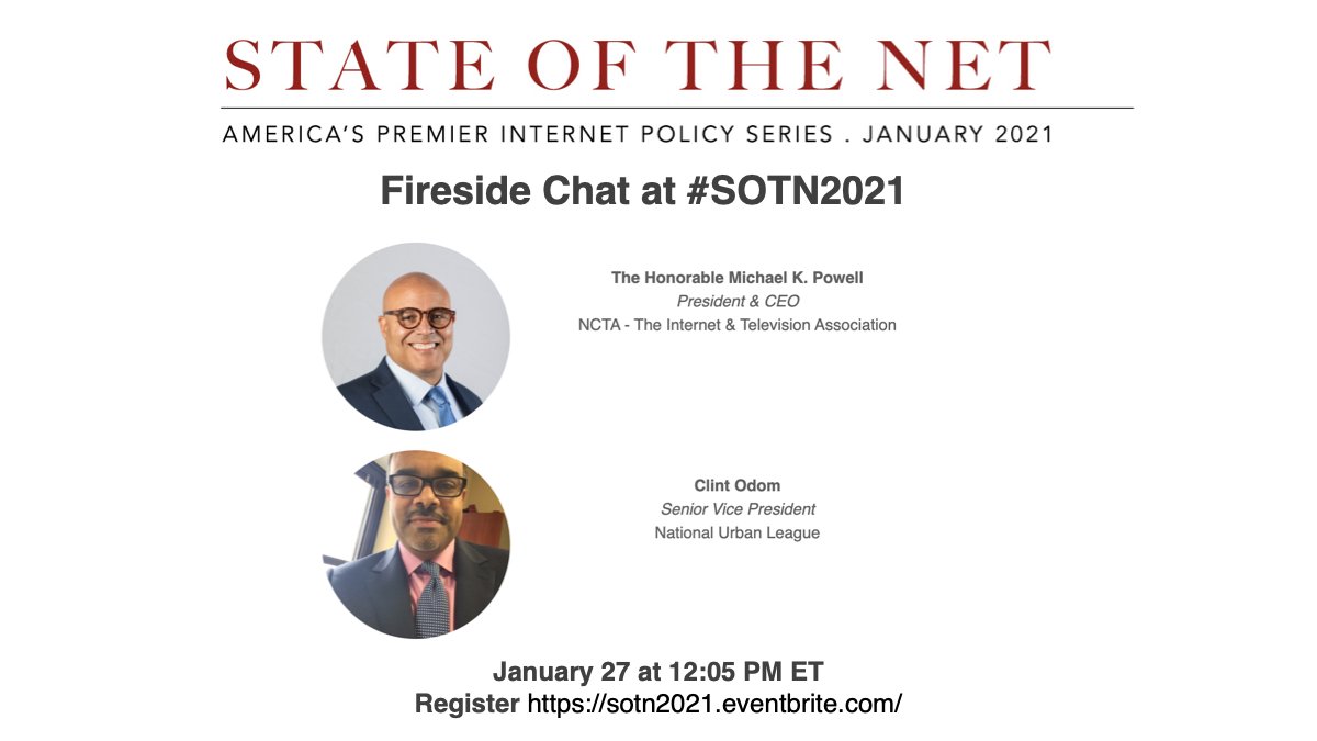 Fireside Chat with former FCC Chair Michael K. Powell, President & CEO ...